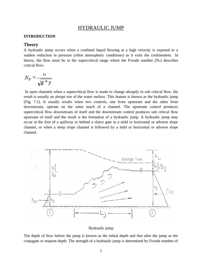 Hydraulic Jump | PDF