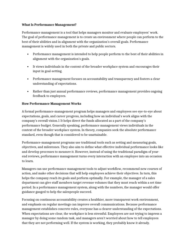 PM Unit 1 | PDF