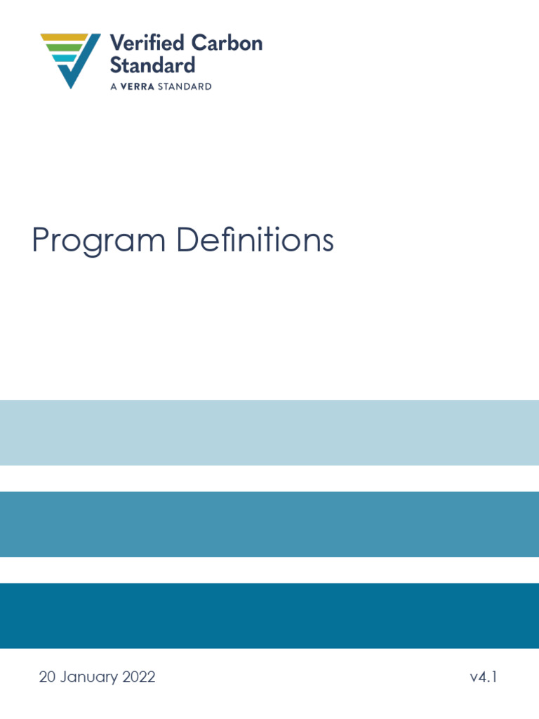 Program Definitions v4.1 | PDF