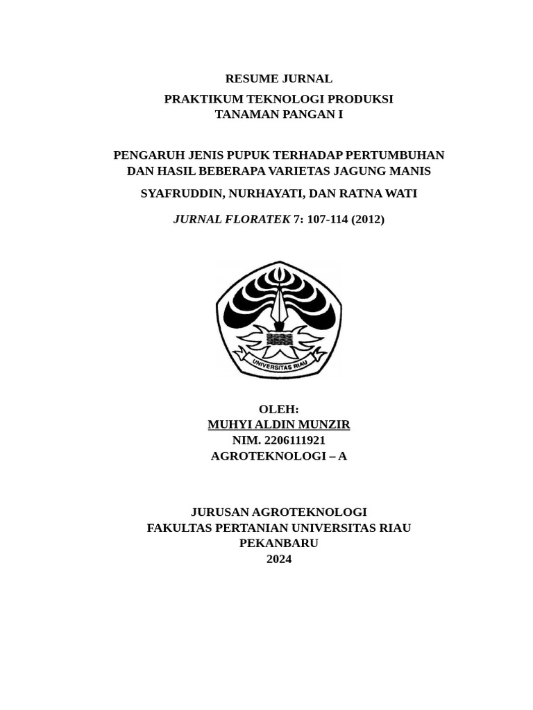 Resume 2 Jurnal TPTP | PDF