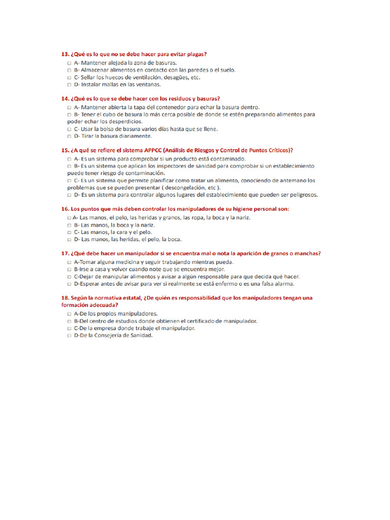 Ps Manip Alimentos 4 | PDF