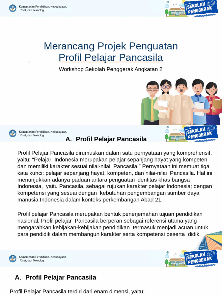 Bahan 3 PPT - Projek Penguatan Profil Pelajar Pancasila | PDF
