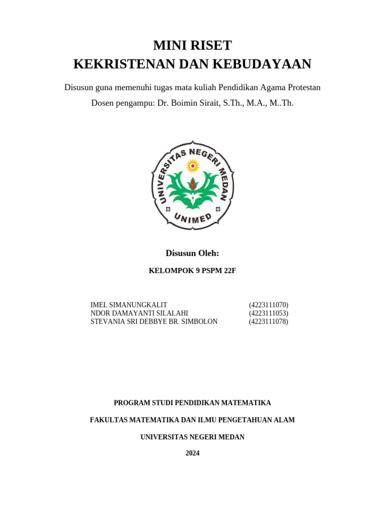 Mini - Riset - Kel - 9 Kelas PSPM 22 F | PDF