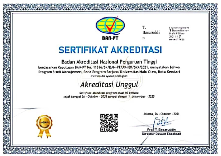 Sertifikat Akreditasi Program Studi | PDF