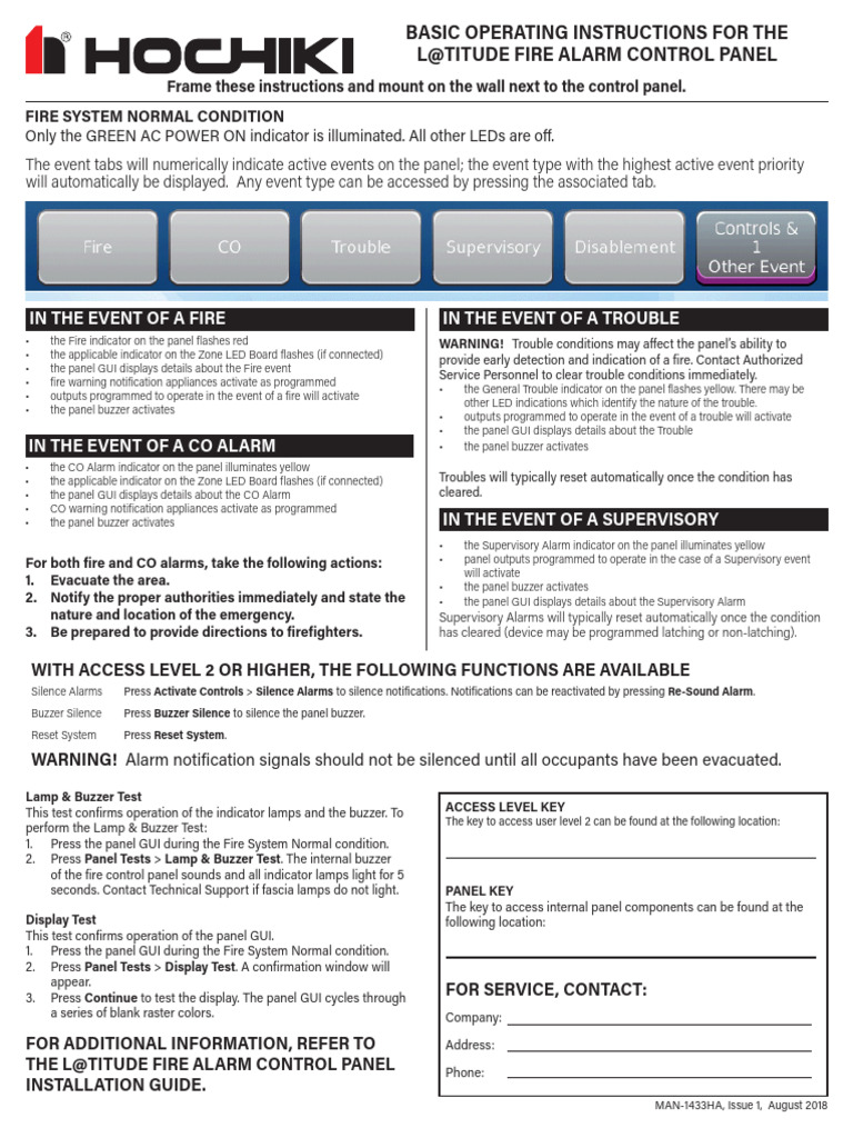 OpIn Placard Hochiki | PDF