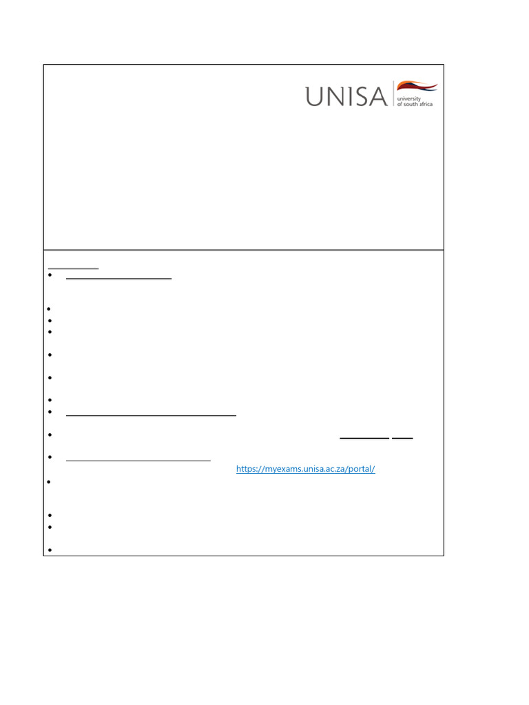 COM2603 Take-Home Online Examination Paper | PDF