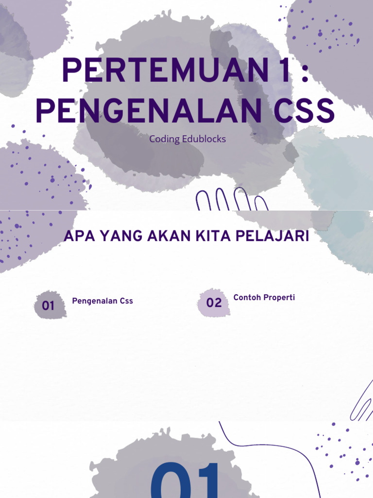 Modul 1 Edublocks - Pengenalan CSS | PDF