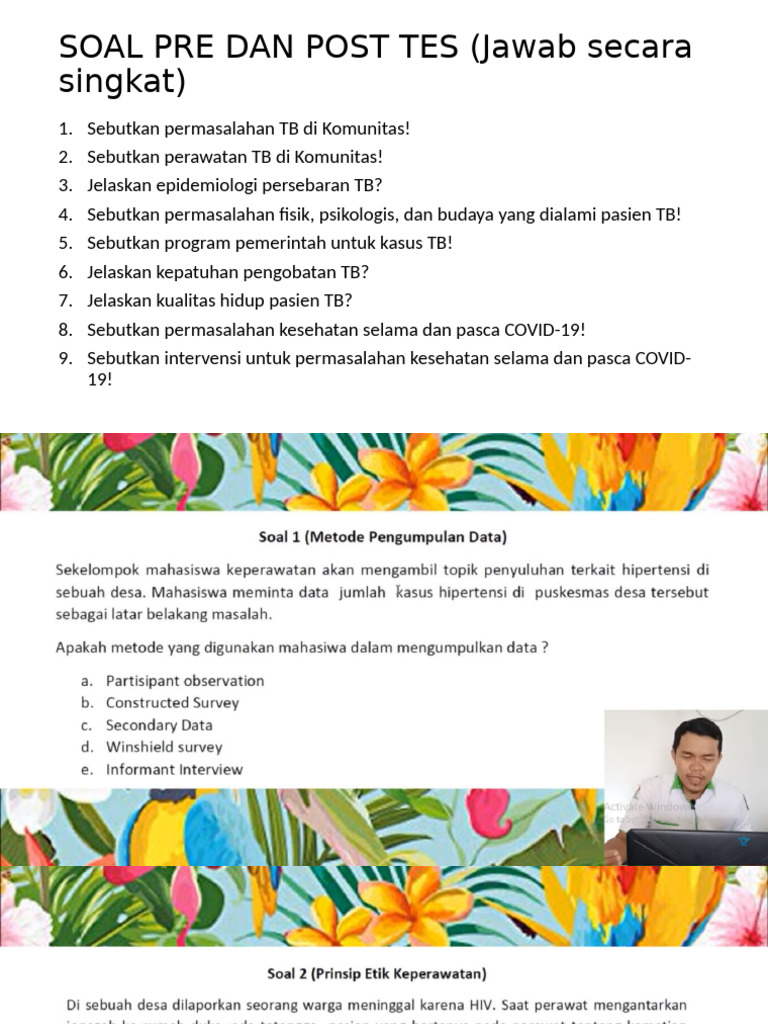 Pre Tes Pos Tes SMT 6 2021 | PDF