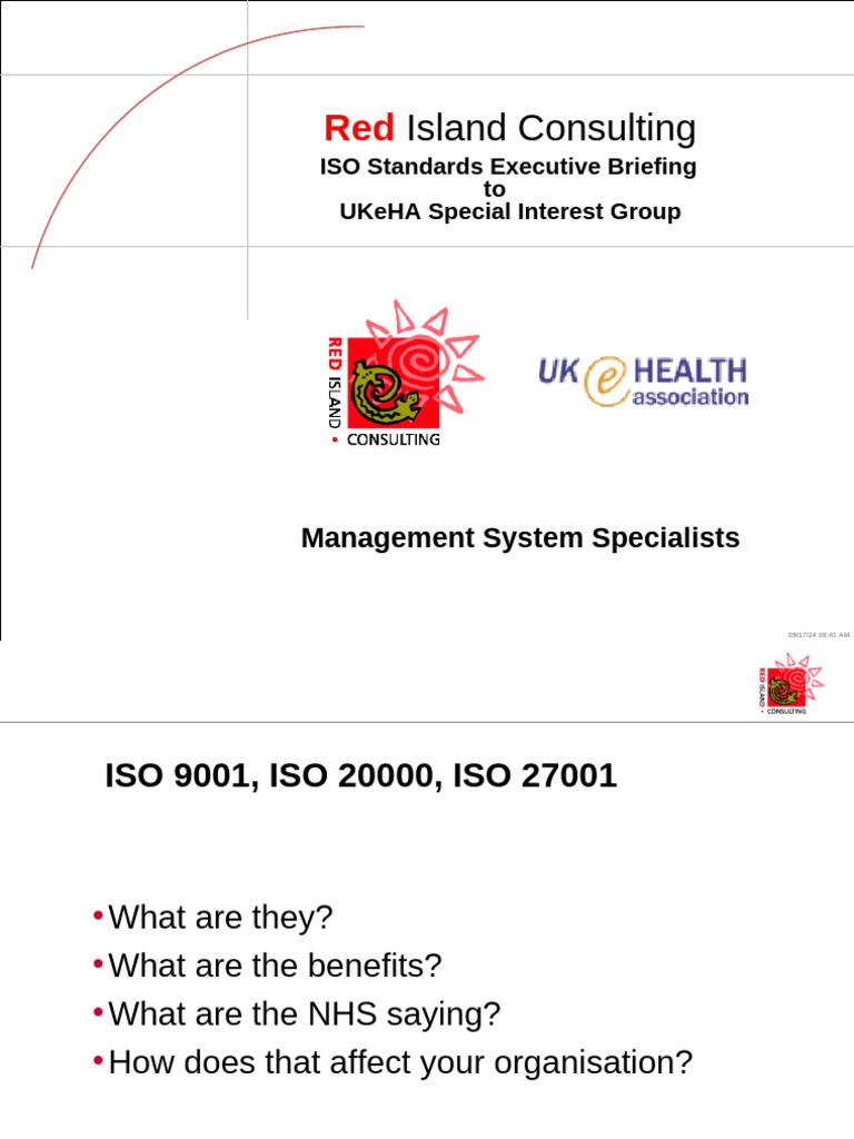 ISO Standards Presentation 2.0 | PDF | Information Security | It ...