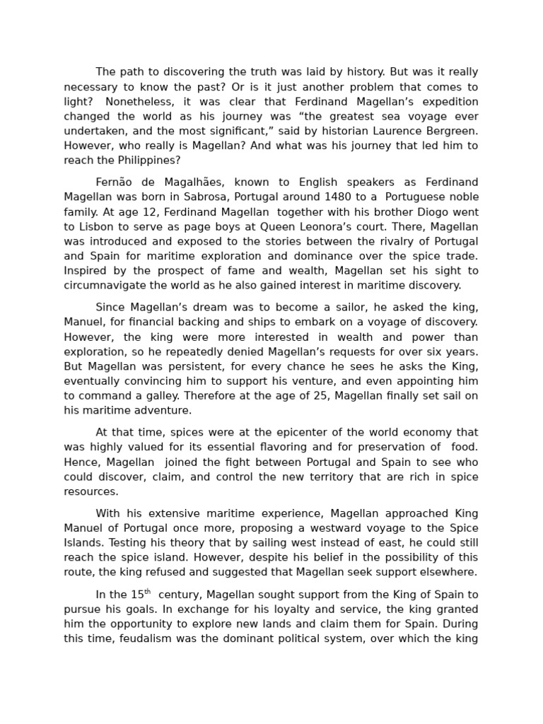 Ferdinand Magellan | PDF