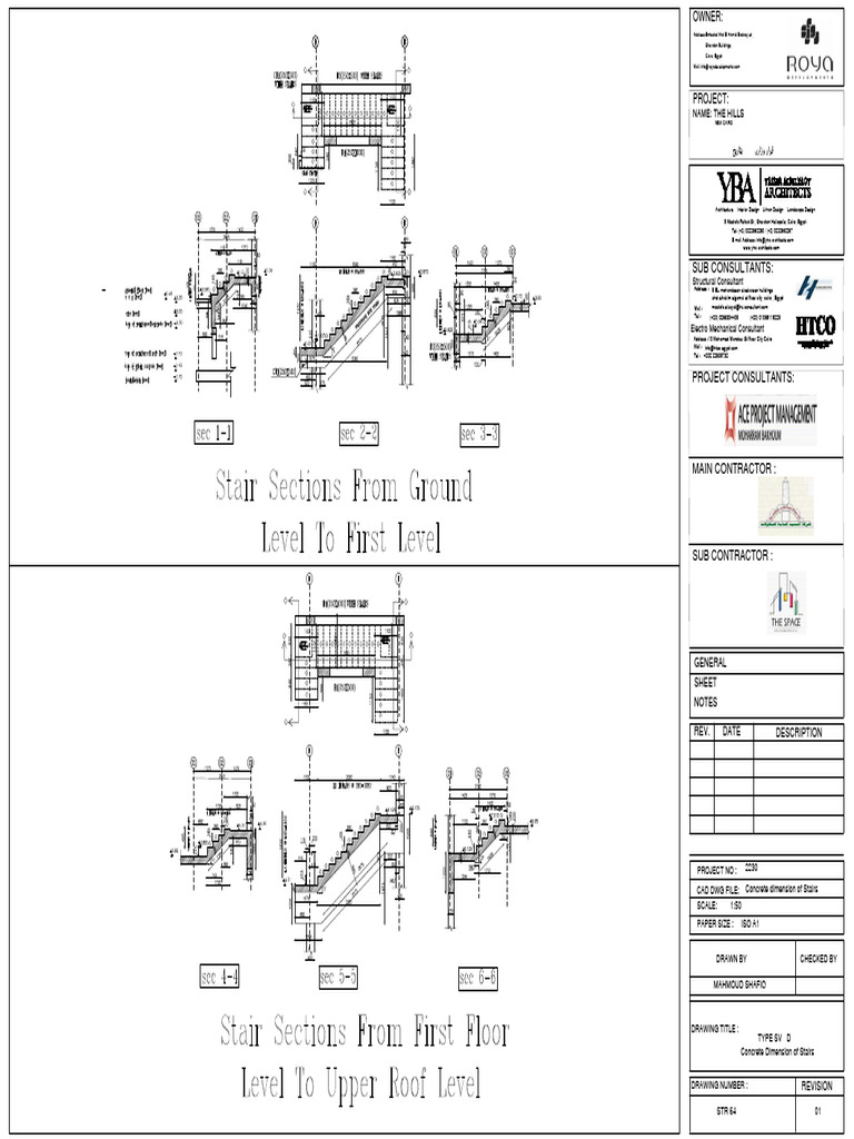 Stairs-Sv-D Conc Dim.-Rev01 | PDF