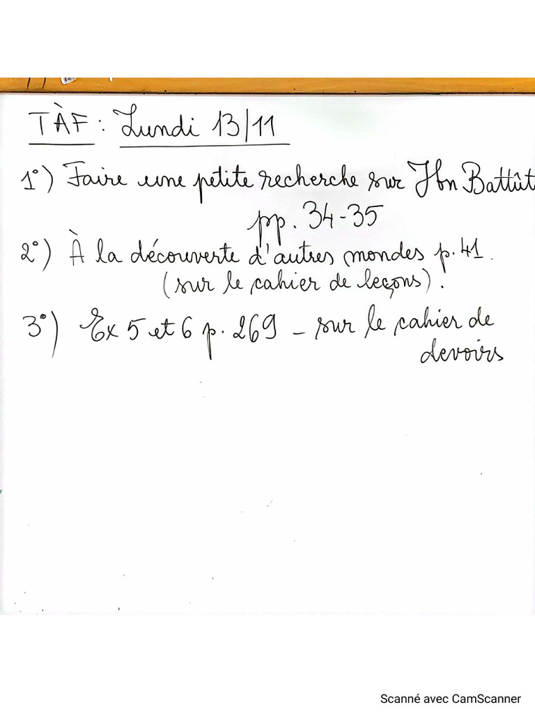 Devoirs 1 AC (A) | PDF