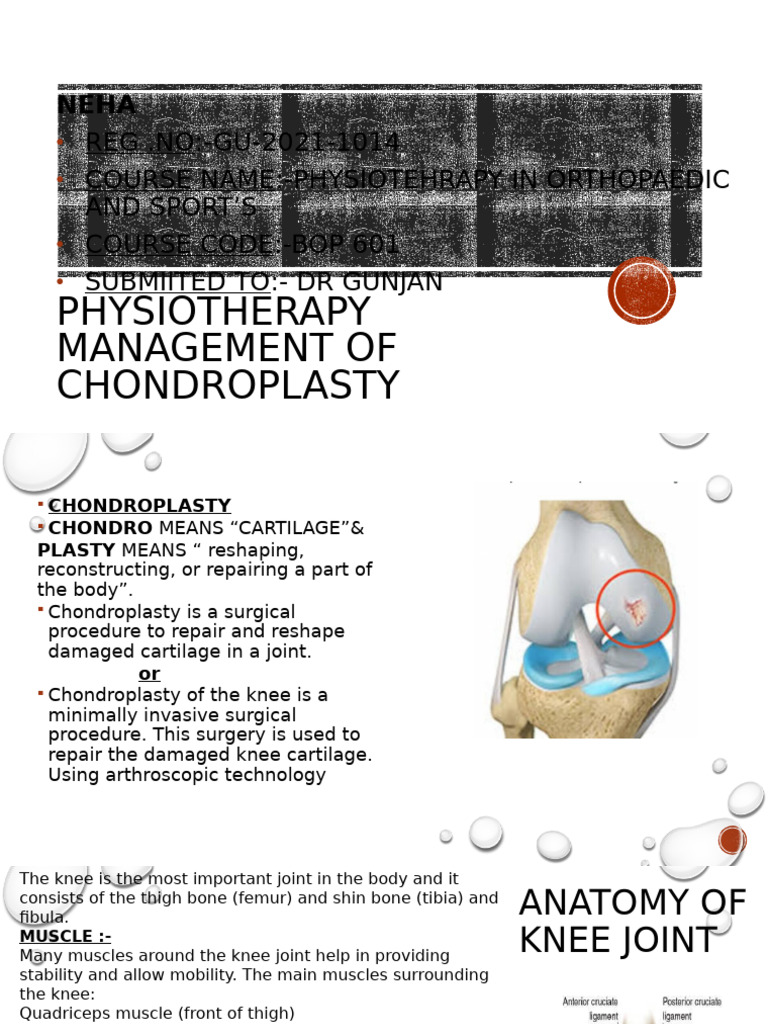 Neha PT Management of Chondroplasty | PDF