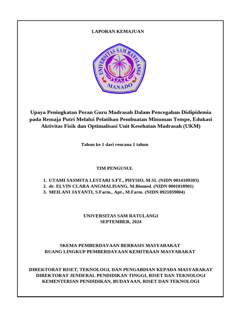 Laporan Kemajuan BIMA 2024 | PDF