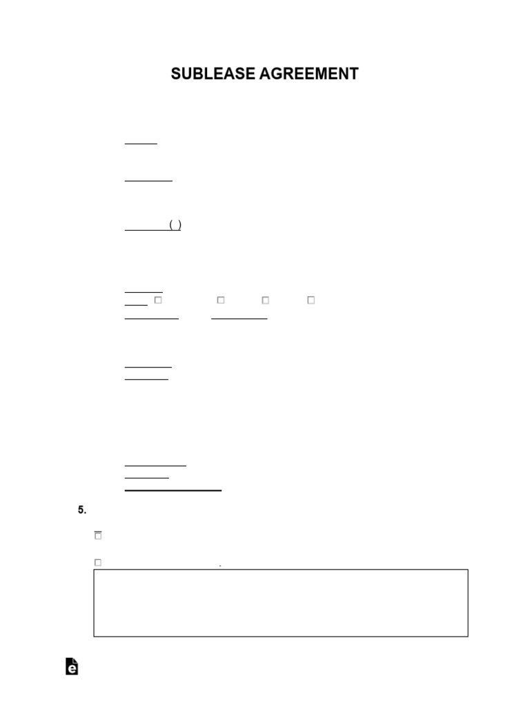 Sublease Agreement | PDF