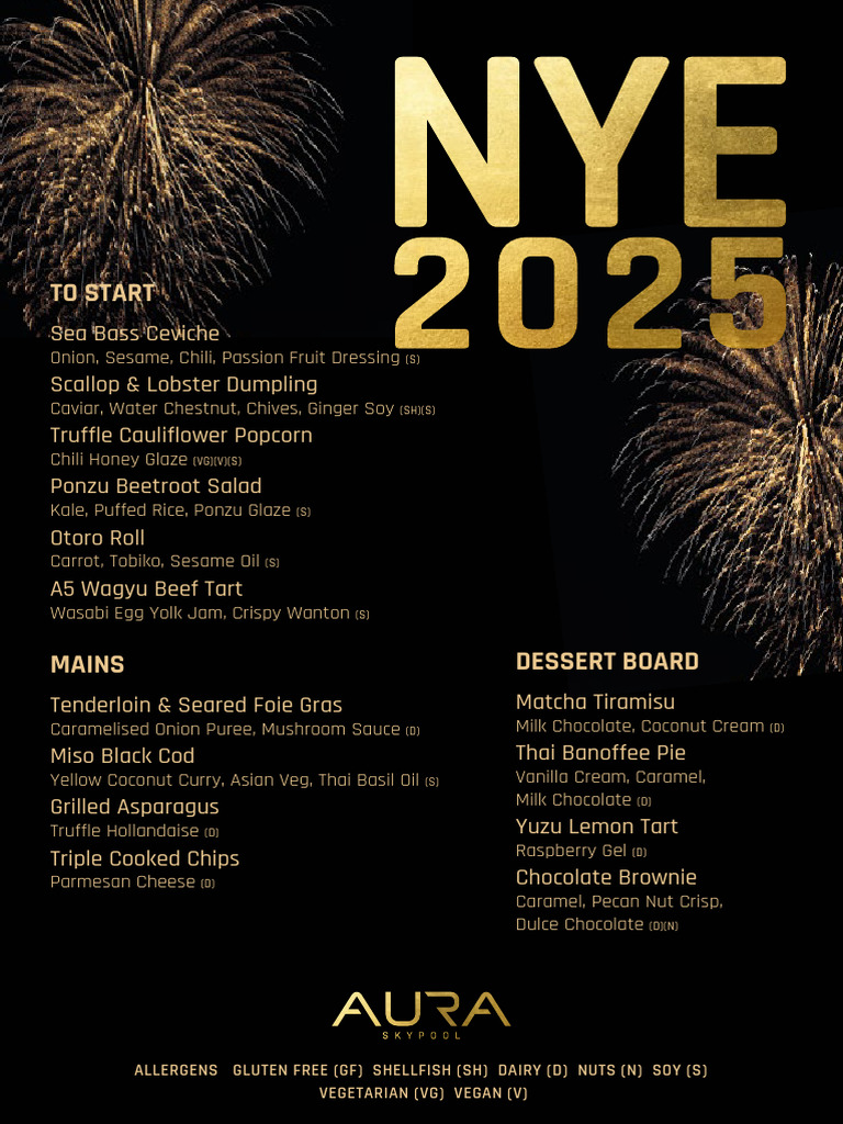 Nye Menu 2025 | PDF