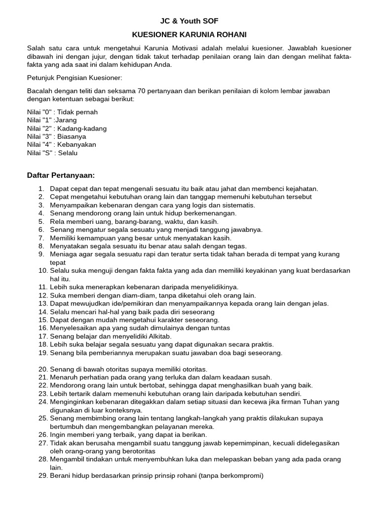 Karunia Rohani | PDF