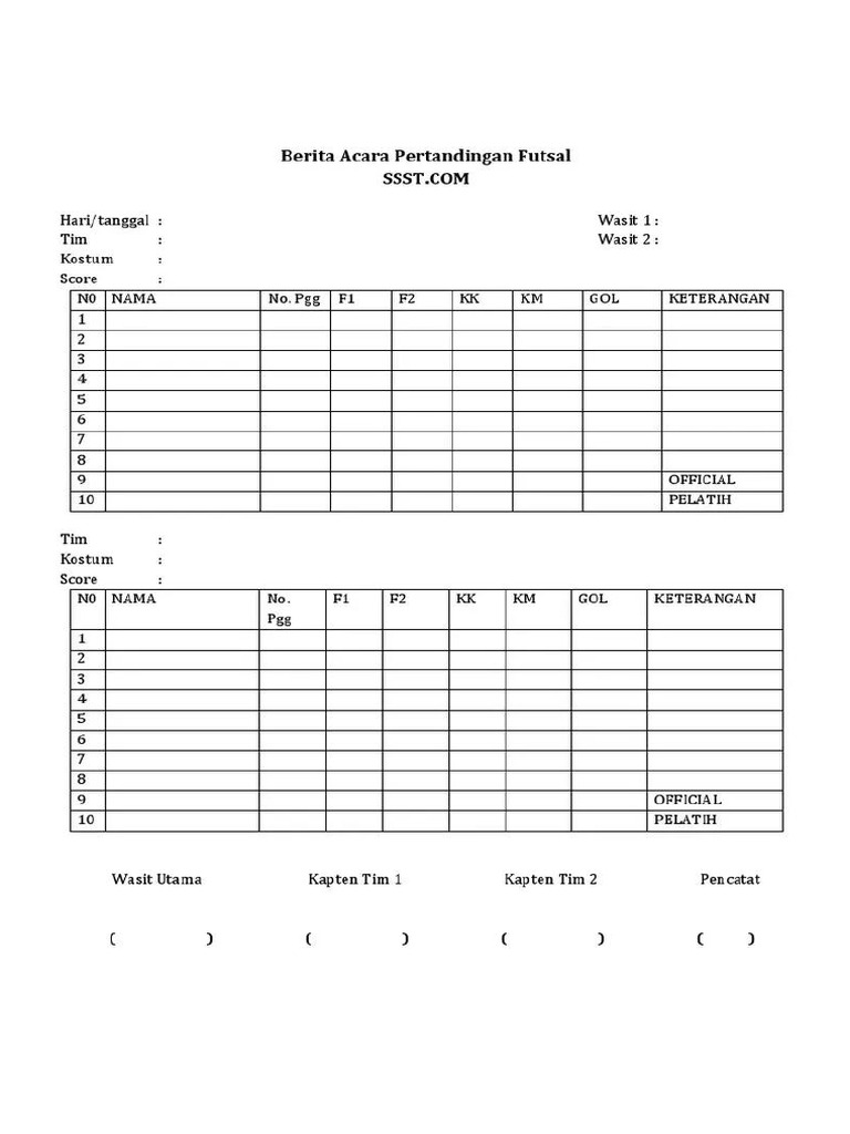 Score Sheet | PDF