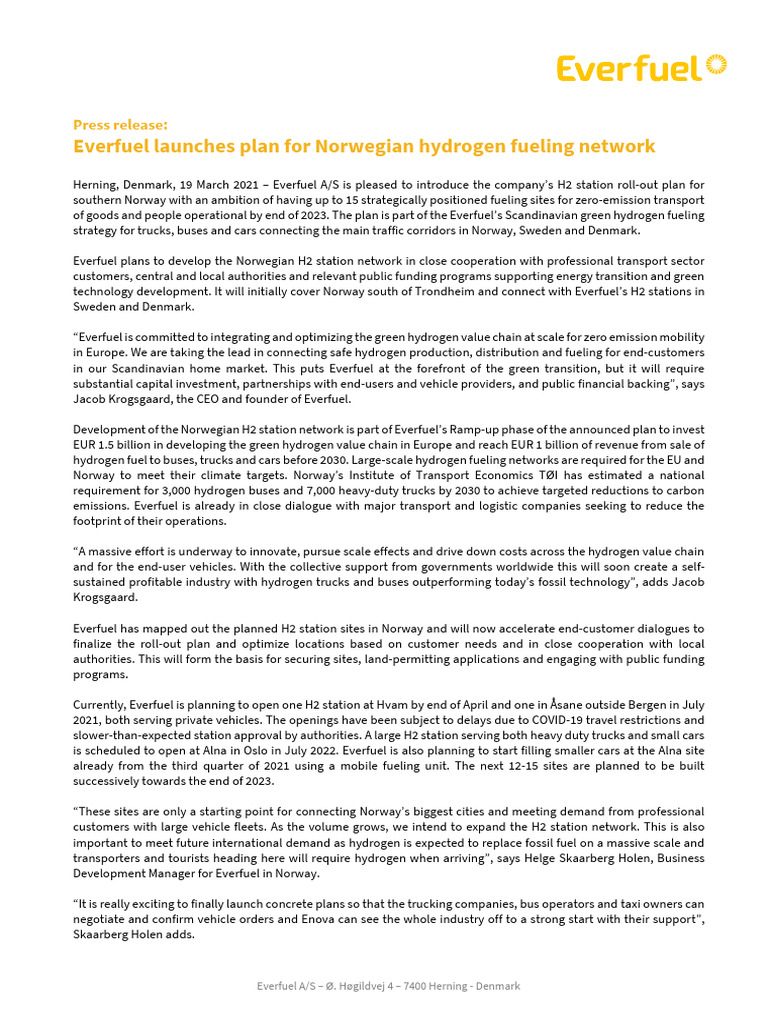 Everfuel 190321 | PDF