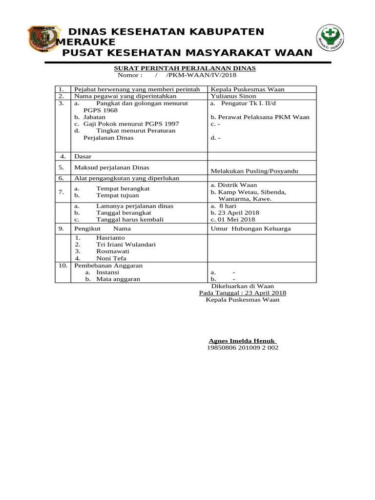SPPD PUSLING - Rute II | PDF