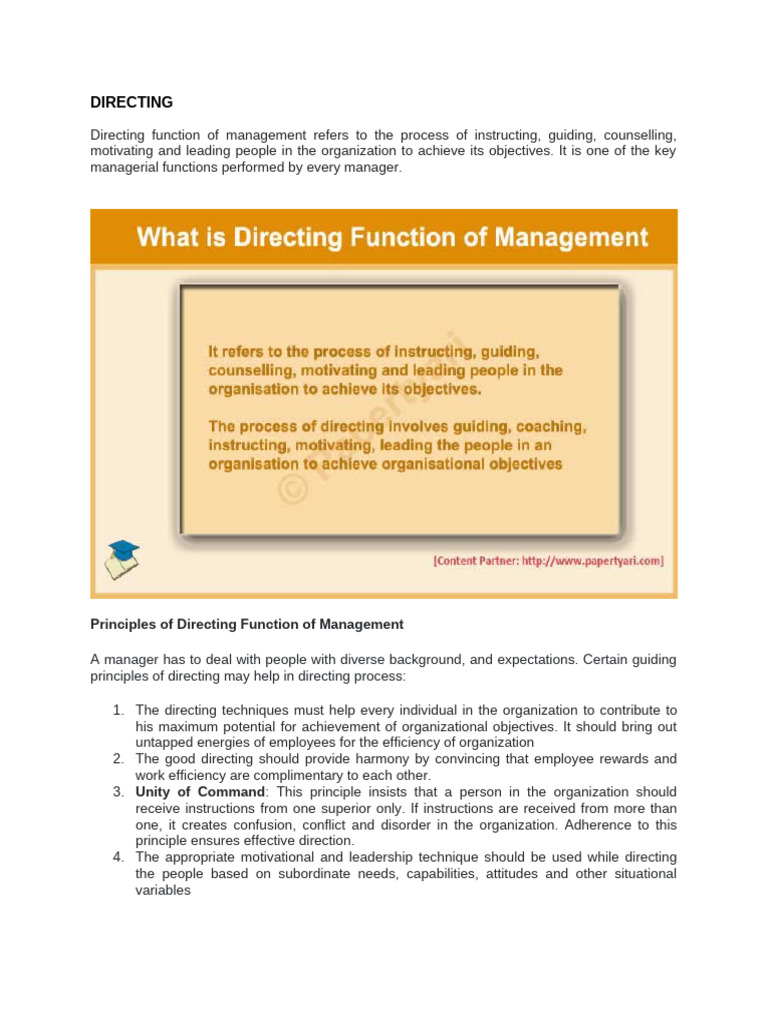 DIRECTING | PDF