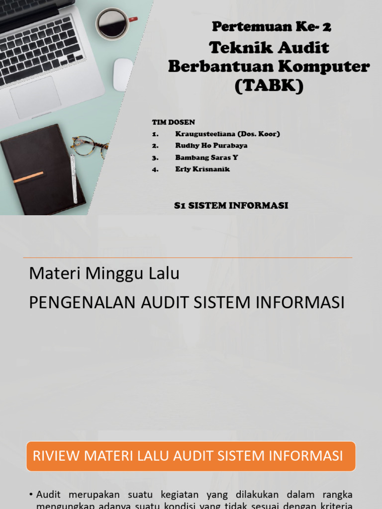 P2. Materi Teknik Audit Berbantuan Komputer (TABK) | PDF
