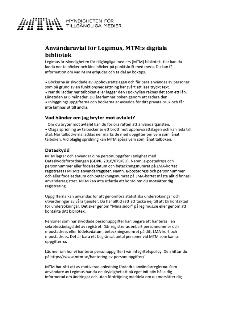 Avtal Svenska Foer Vuxna | PDF