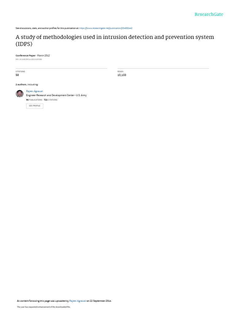 IDPS MethodologySECON2012 | PDF