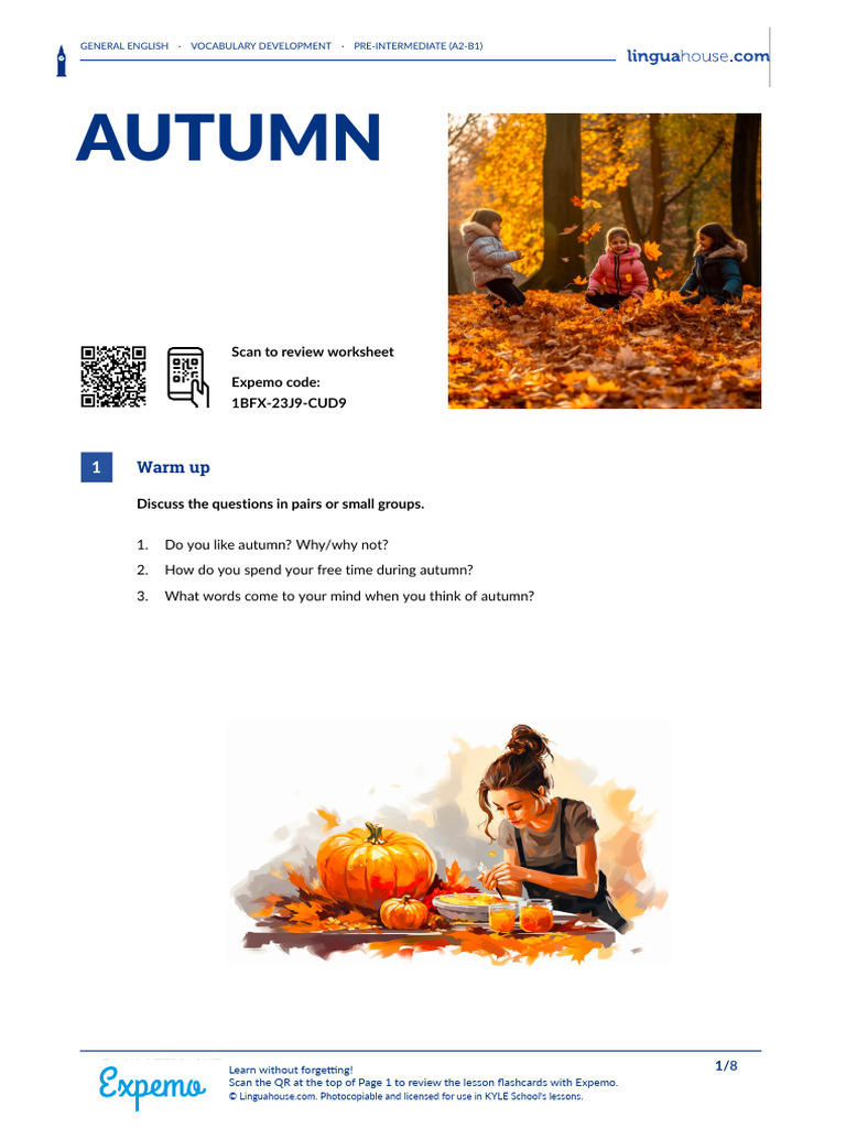 Autumn British English Student | PDF