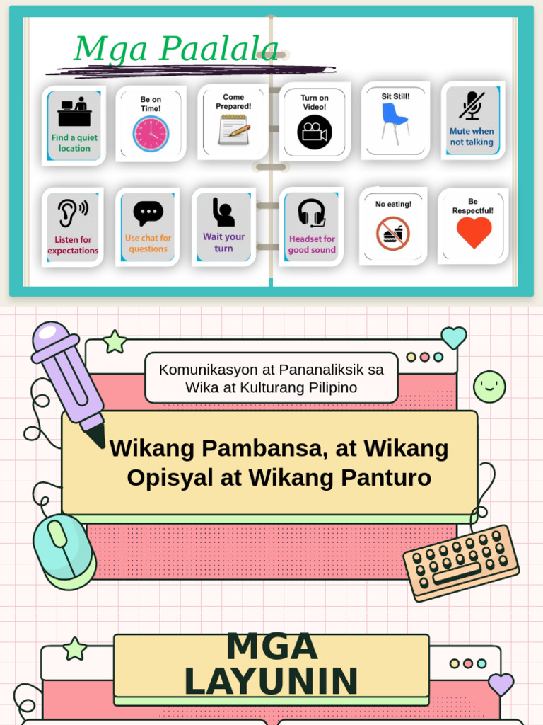 2 Wikang Pambansa Wikang Opisyal at Wikang Panturo | PDF