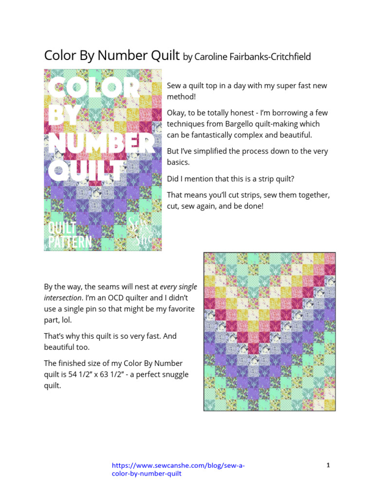 Color-By-Number-Quilt | PDF