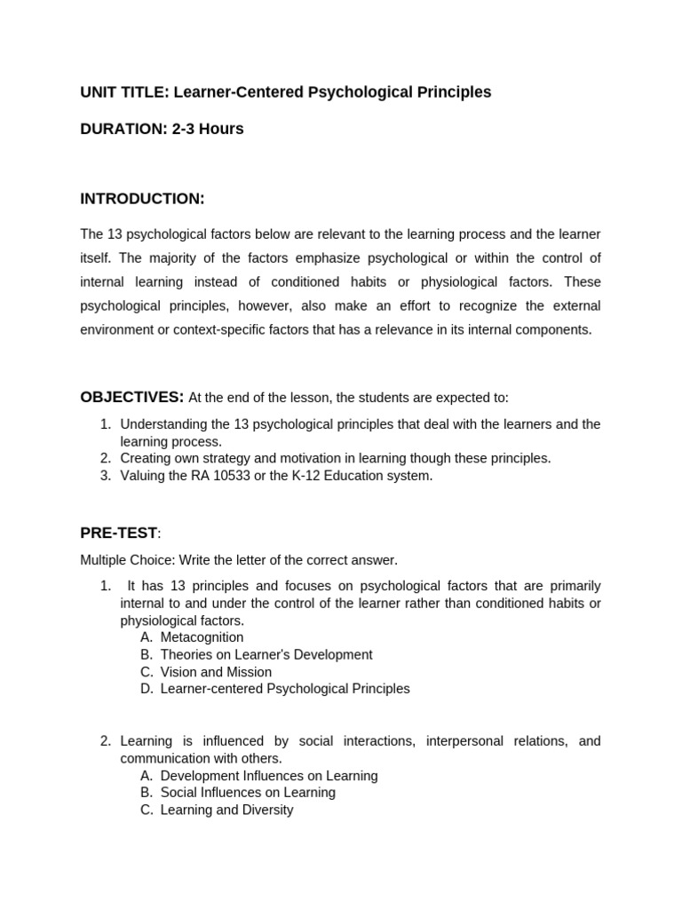 Group 1 - MODULE - EDUC 201 | PDF