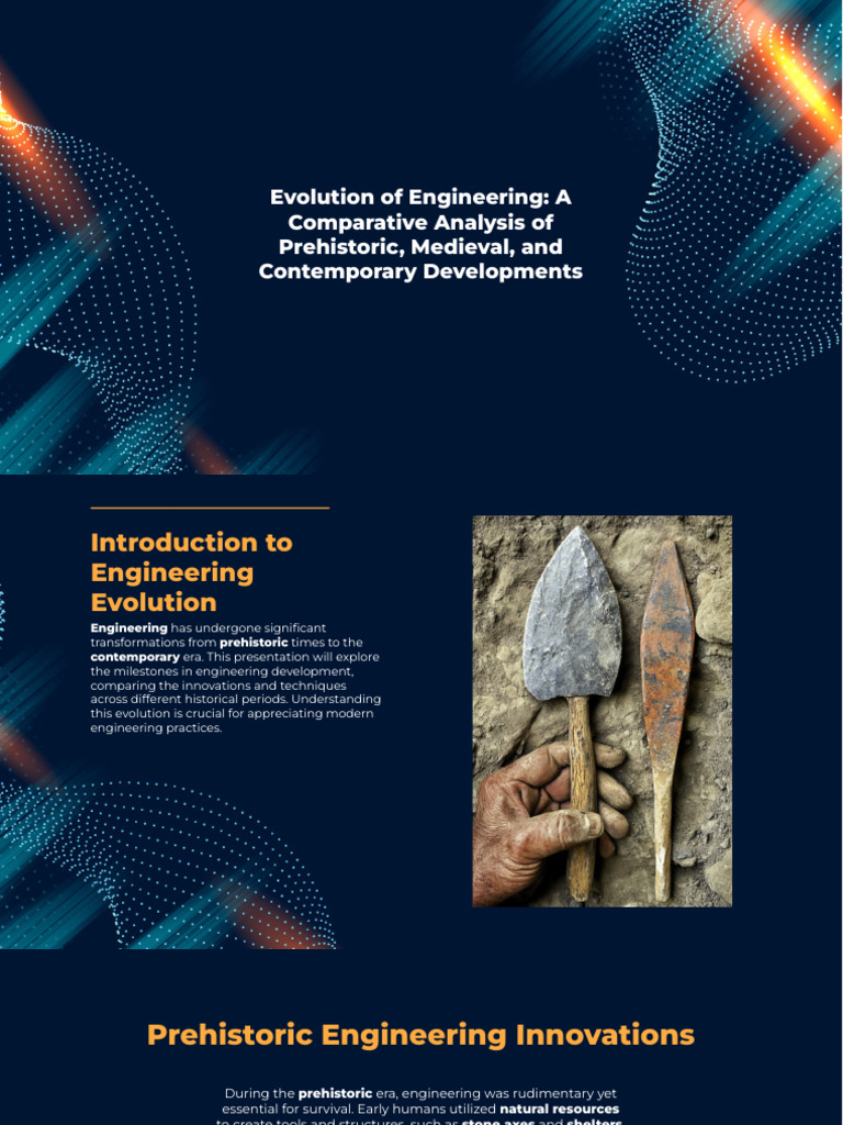 Slidesgo Evolution of Engineering A Comparative Analysis of Prehistoric ...