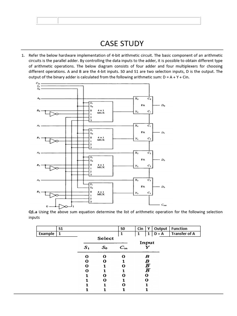 Case Study Question of COA | PDF
