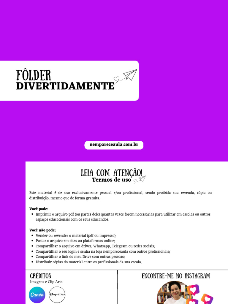 Folder Divertidamente Nempareceaula-Iqgn1a | PDF