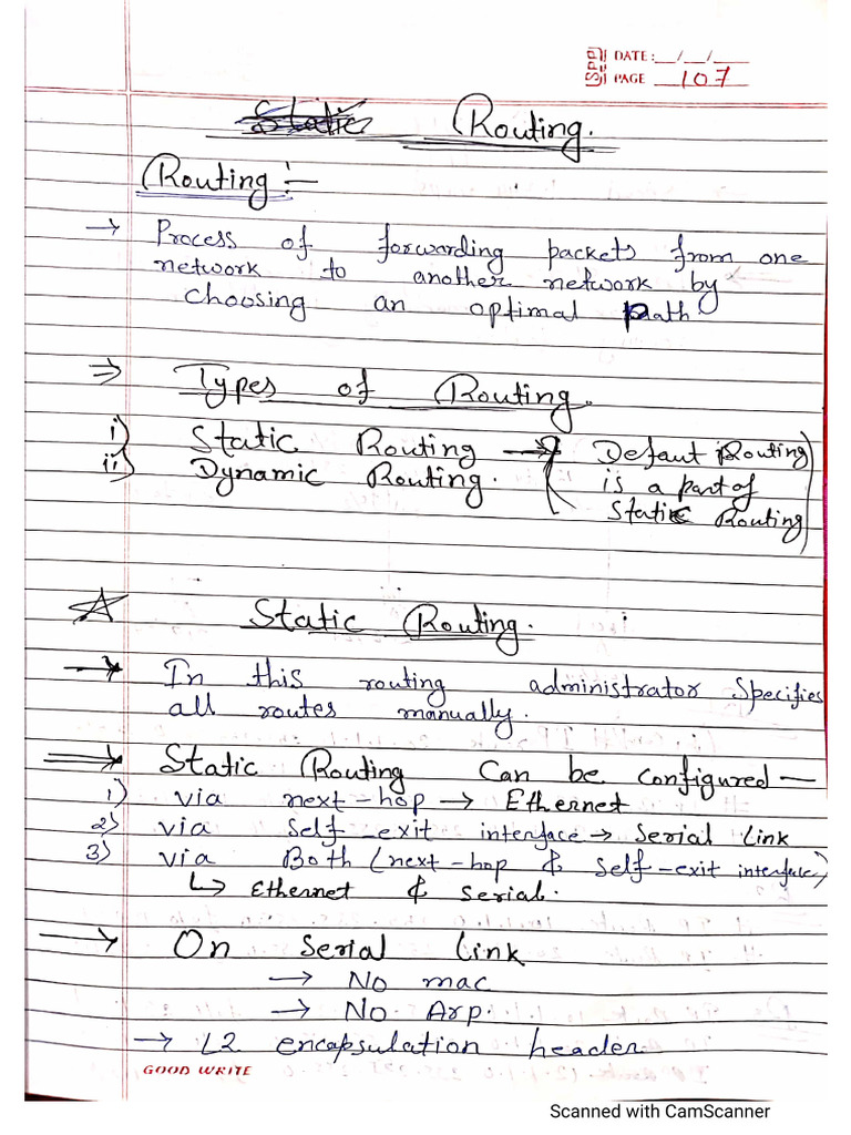 Static Routing | PDF