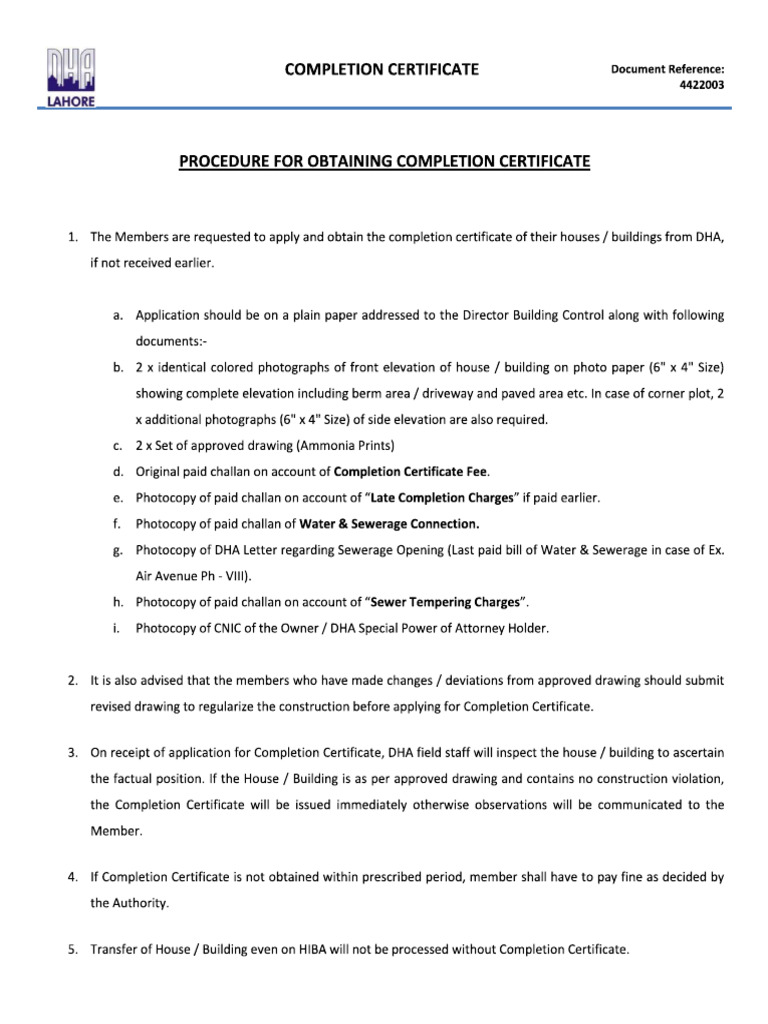 Completion Certificate | PDF