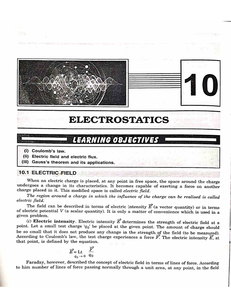 ELECTROSTATICS | PDF