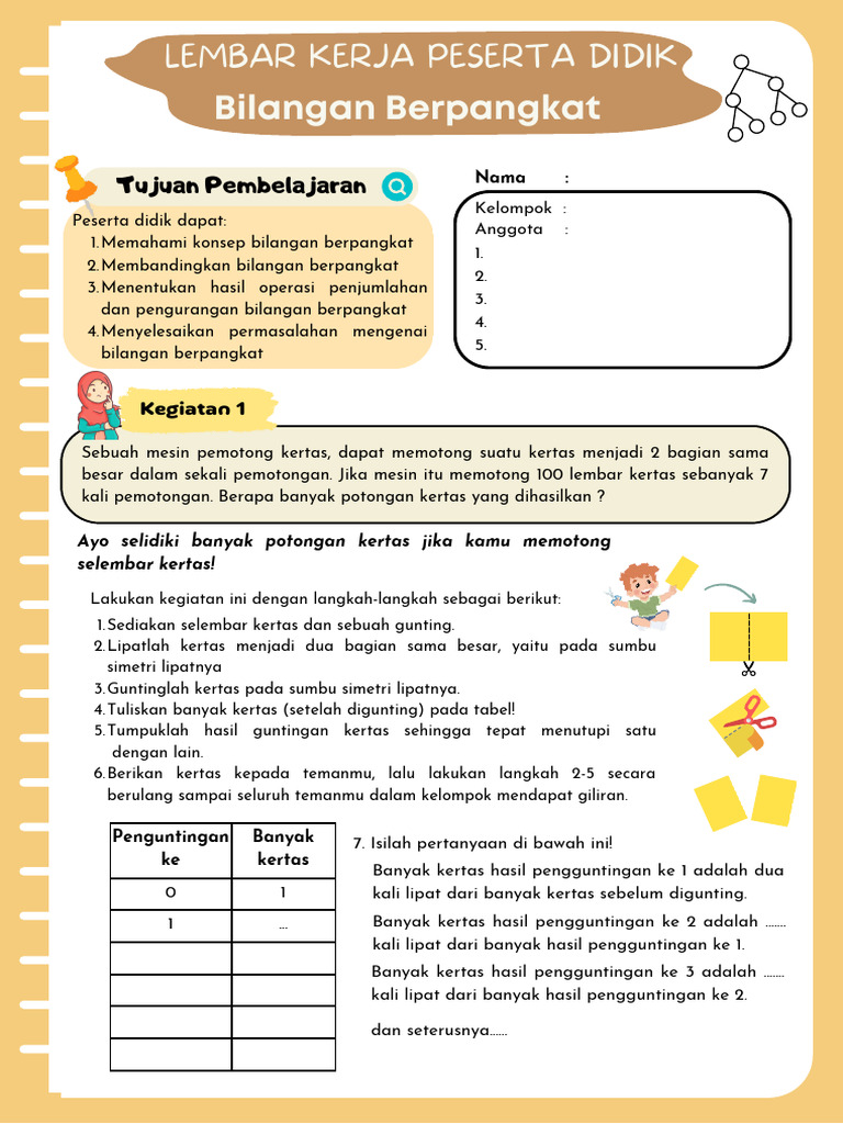 LKPD 1. Bilangan Berpangkat | PDF