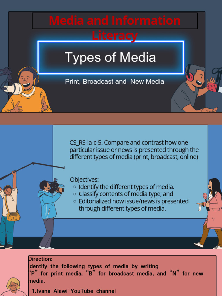 MIL LESSON 3 TYPES OF MEDIA - PPTX - 20240828 - 092440 - 0000 | PDF