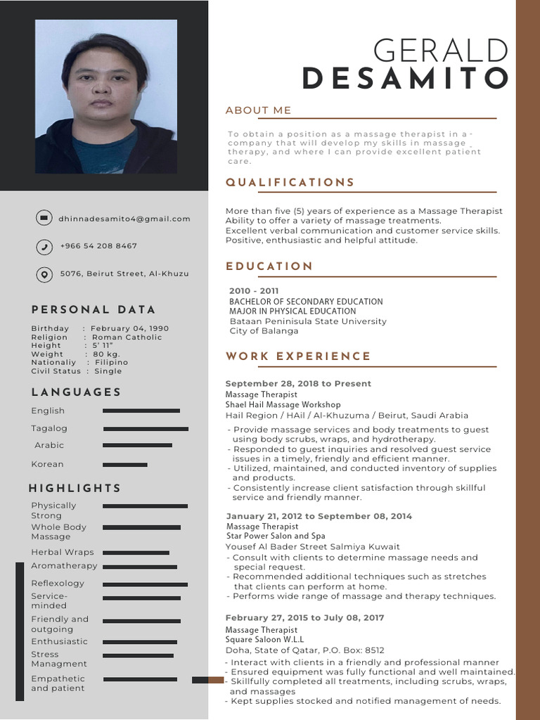 DESAMITO, Gerald P. (Resume 2024) | PDF