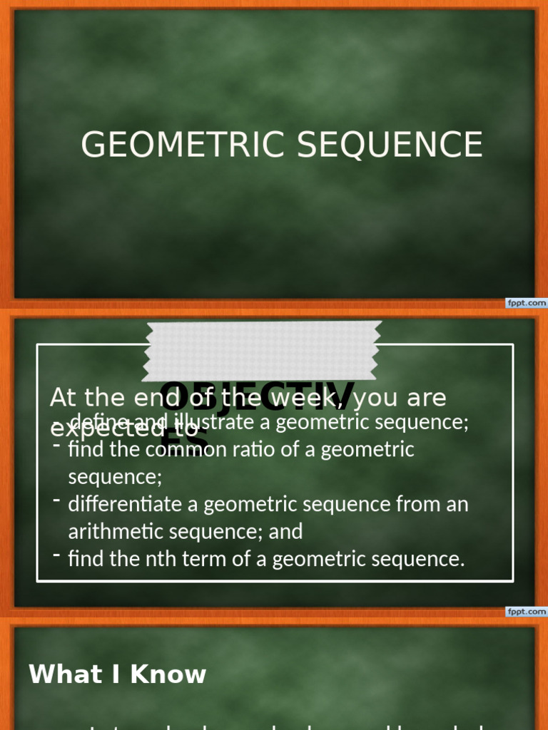 Geometric Sequence 1 | PDF