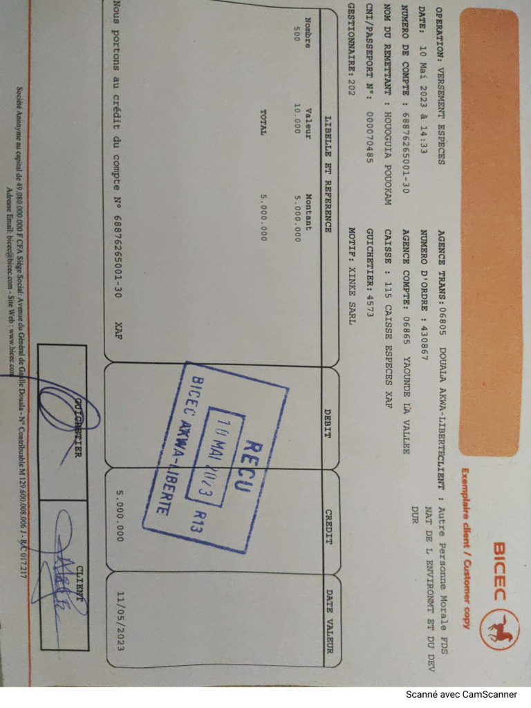 Virement Zinke | PDF