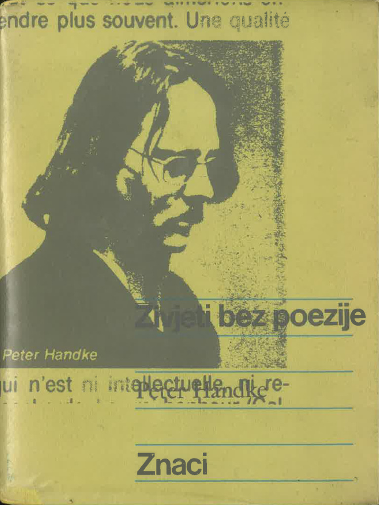 Živjeti Bez Poezije - Handke | PDF