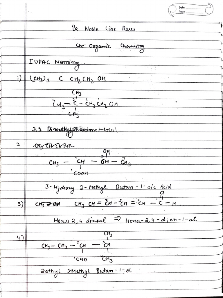 Organic Class Notes | PDF