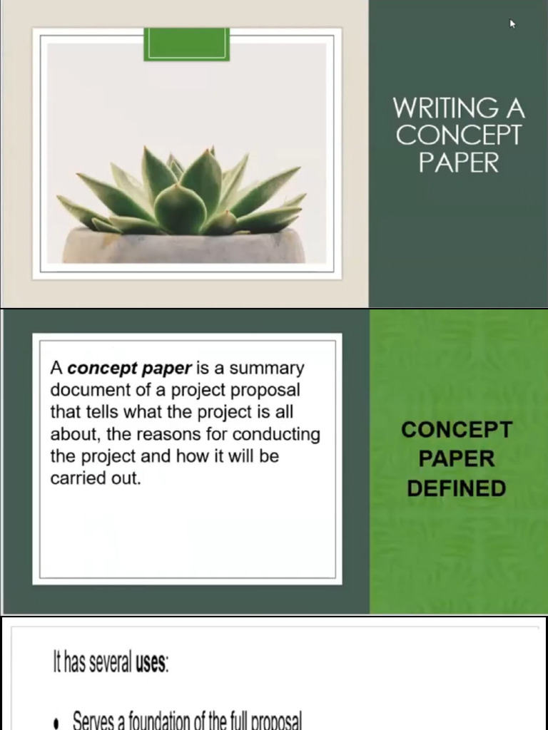 Writing A Concept Paper New | PDF