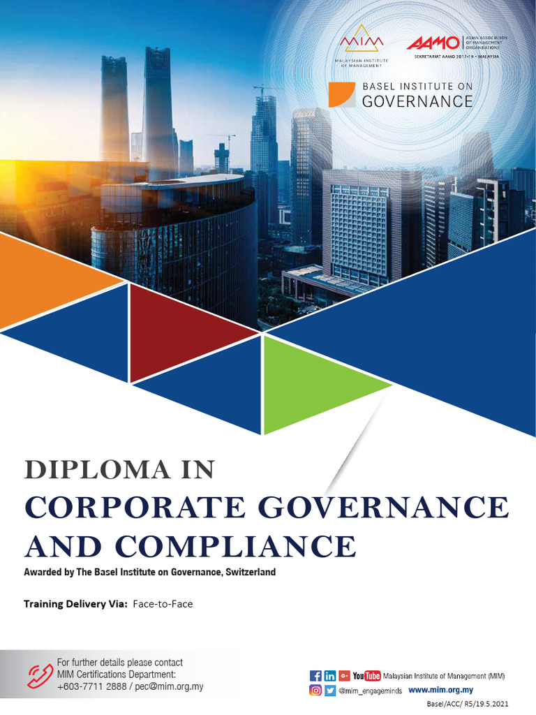 Diploma in Corporate Governance and Compliance | PDF