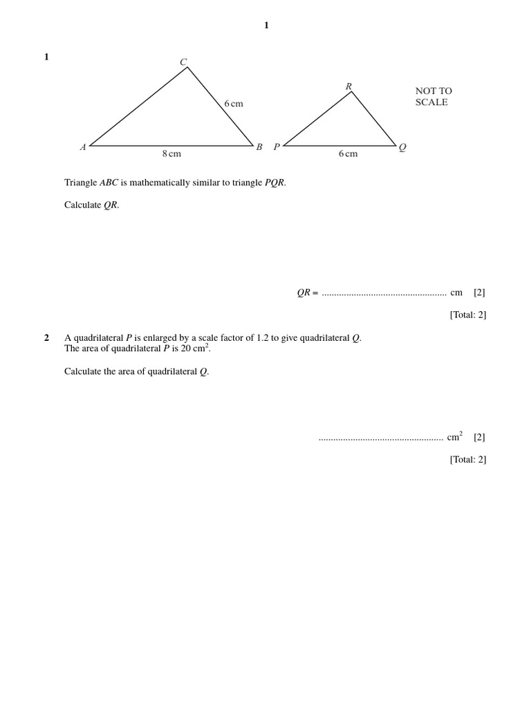 Similarity and Circle Properties Test | PDF