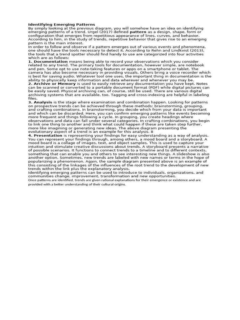 Identifying Emerging Patterns | PDF