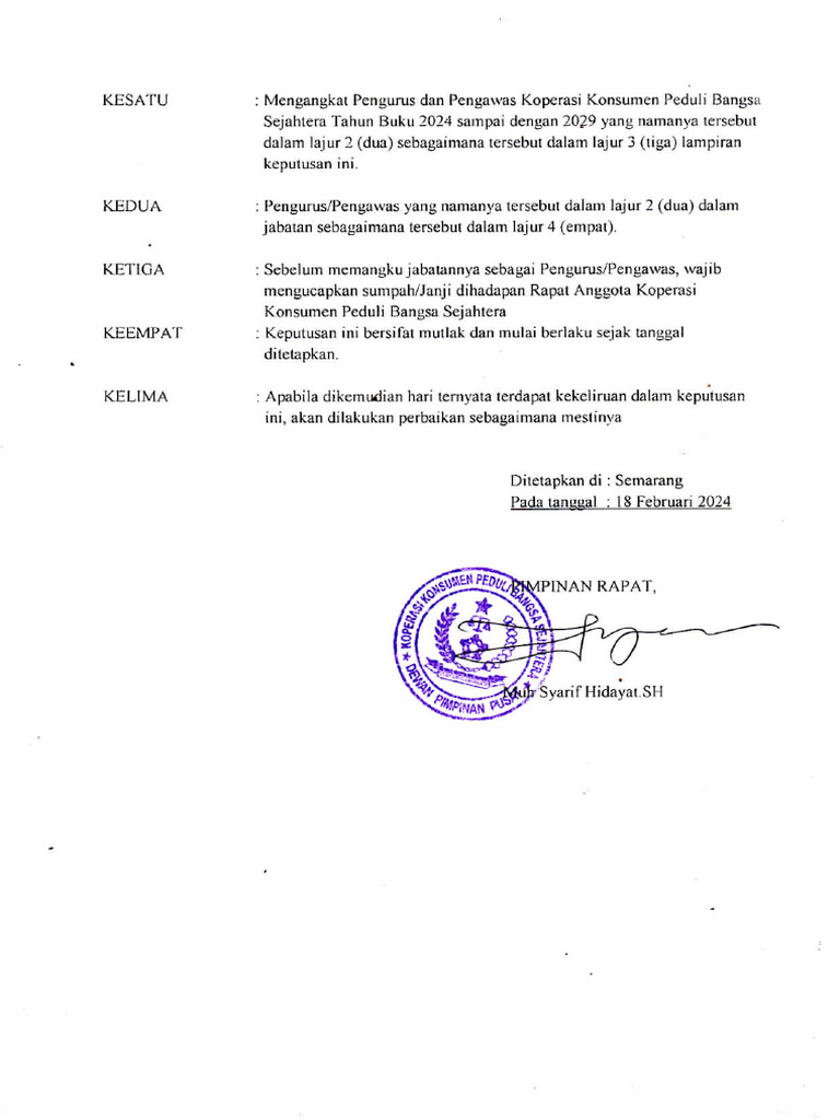 KKPBS - 03 - Susunan Pengurus | PDF